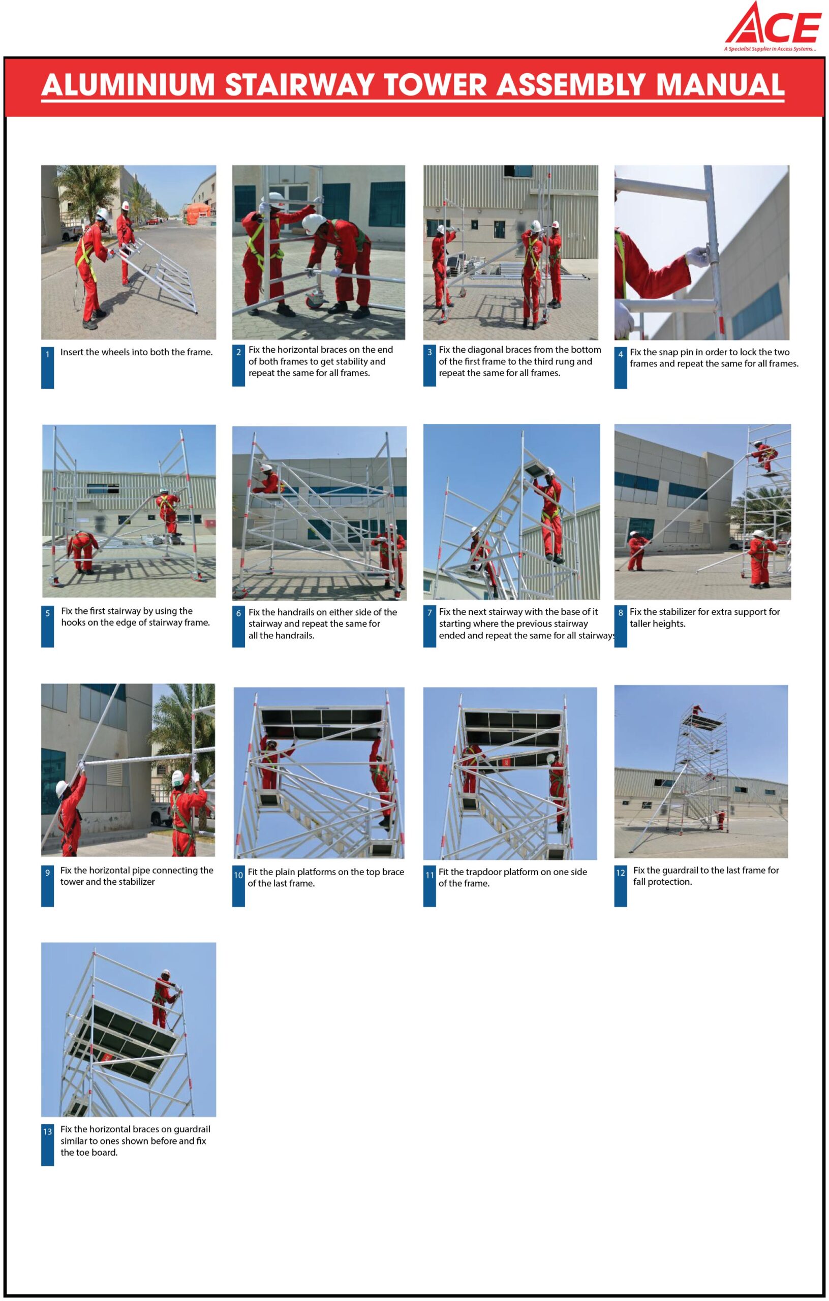 Stairway scaffolding erection manuel - ACE SCAFFOLDINGS