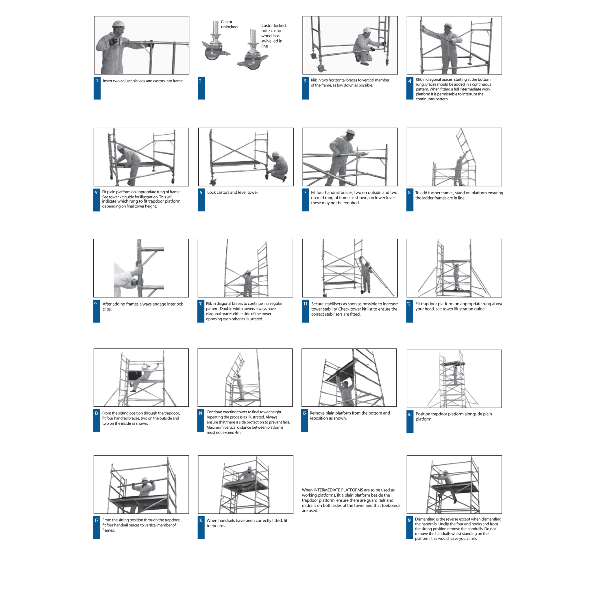aluminium tower erection manual - ACE SCAFFOLDINGS