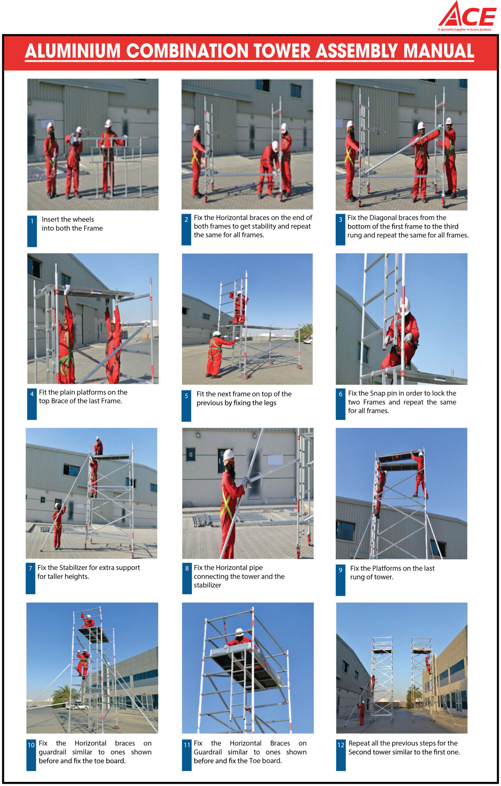 Combined scaffolding erection manuel - ACE SCAFFOLDINGS