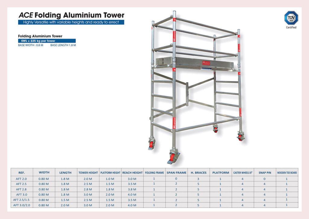 product guide aluminium tower - ACE SCAFFOLDINGS