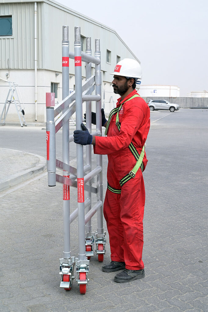 Aluminium Folding Tower 3 x 1.5 M - ACE SCAFFOLDINGS